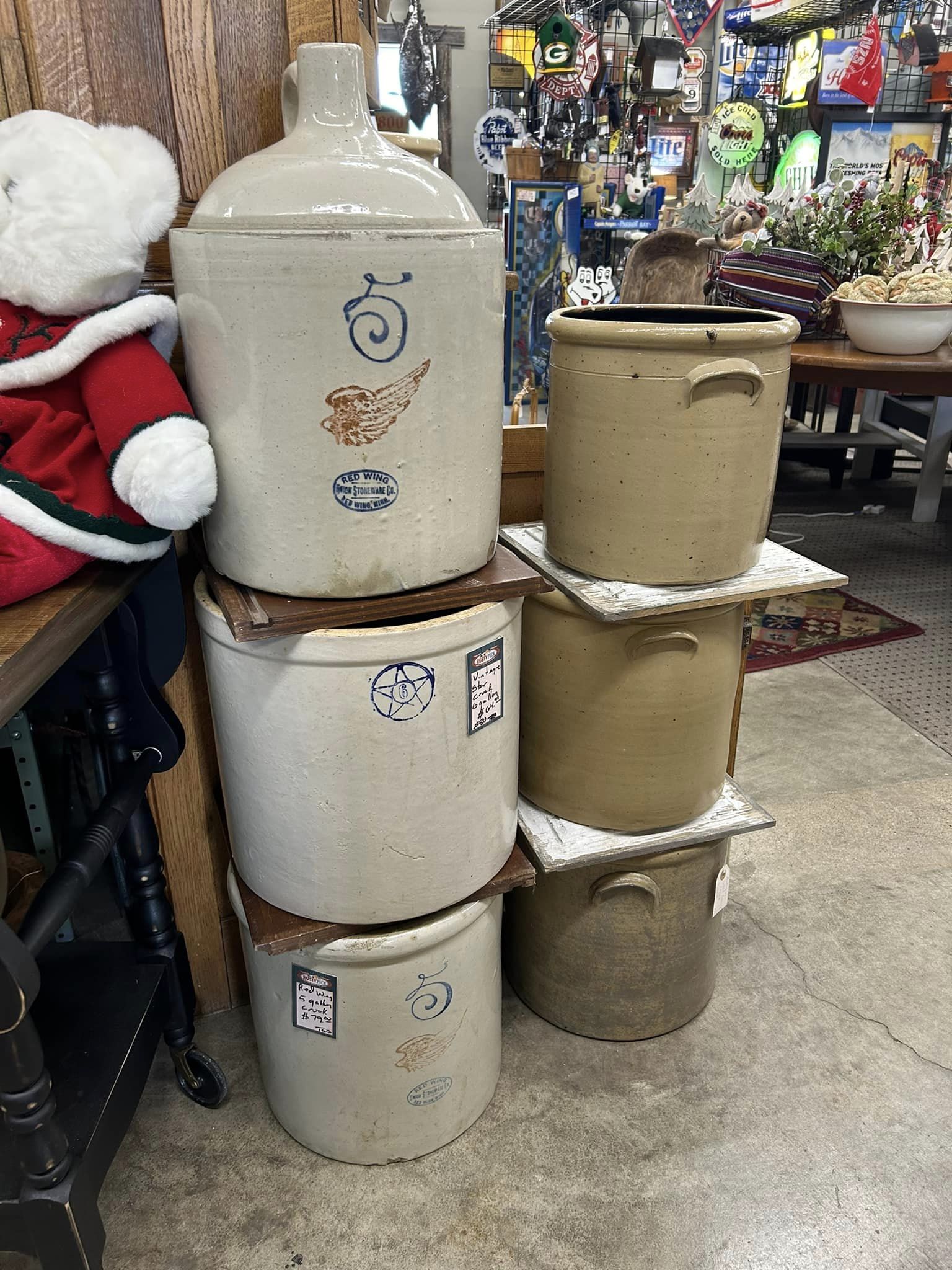 Vintage Stoneware and Jugs in St. Cloud, MN - The Rusty Pick